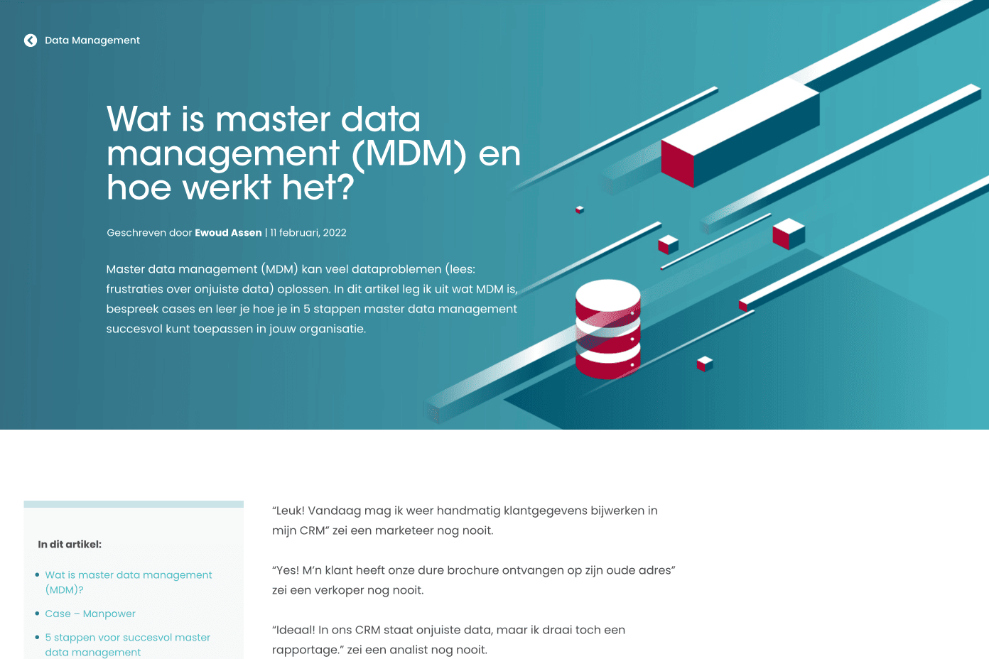 What is Master Data Management (MDM) and how does it work? - Altares D&B